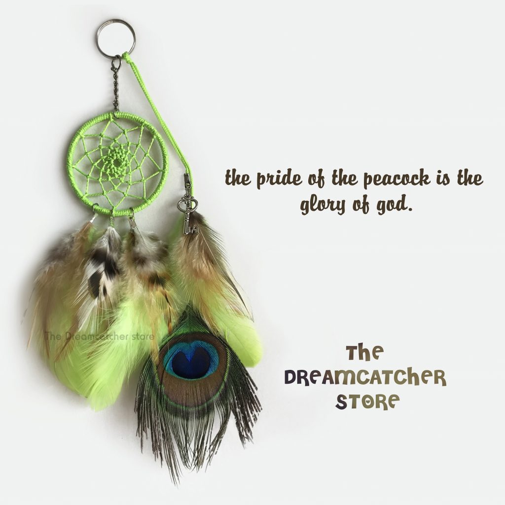 Neon Green Boho Keychain – The Dreamcatcher Store