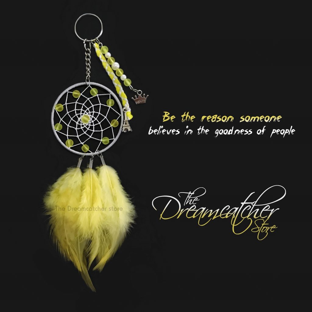 Black-Grey Crescent Moon Keychain – The Dreamcatcher Store