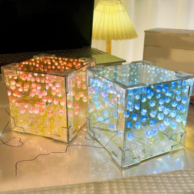 DIY Infinite Tulip Lamp Cube – The Dreamcatcher Store